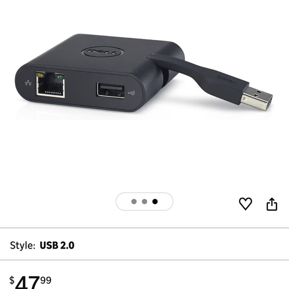 Dell | Computers, Laptops & Parts | Dell Black Usb 2 Network Adapter ...